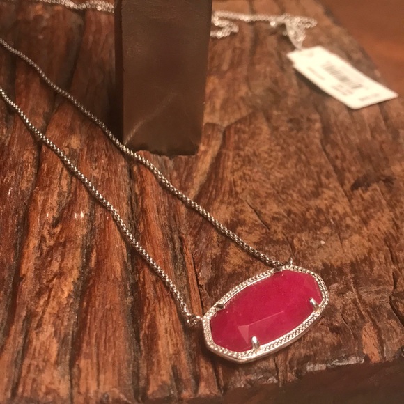 Kendra Scott | Jewelry | Nwt Kendra Scott Silver Delaney In Maroon Jade ...